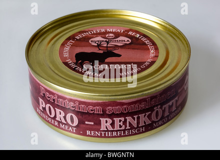 Dose Rentierfleisch oder Poro - ein Beispiel für das seltsame oder ...