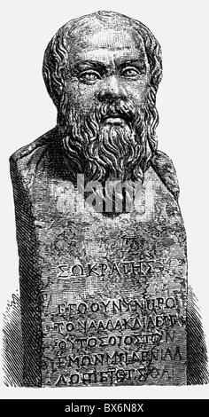 Sokrates, 470-399 v. Chr. war eine antike griechische Philosoph, weit ...