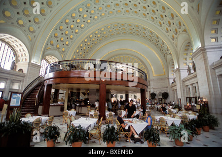Main Hall Restaurant, Union Station, Washington DC, USA Stockfoto, Bild ...