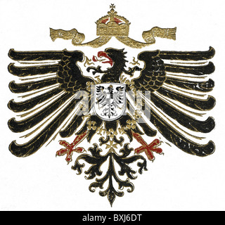 Mantel von Waffen, deutscher Reichsadler, kaiserlichen Symbole des ...