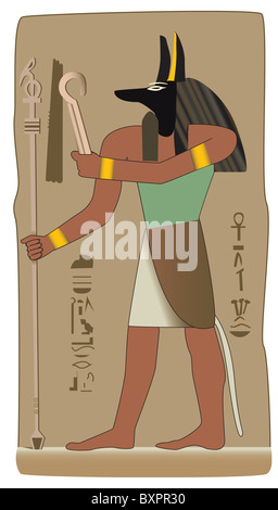 Anubis Gott der Toten Stockfotografie - Alamy