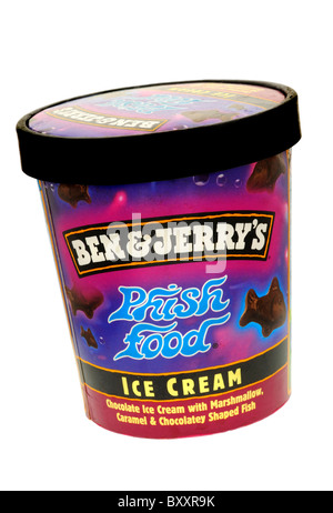 Wanne mit Ben Jerrys Phish Food Eis Stockfotografie Alamy