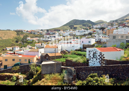 El Hierro, Kanarische Inseln. Hauptinsel Stadt von Valverde. Blick nach ...