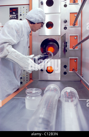 Silizium-Wafer, elektronische Bauteile, Halbleiter-Platte Stockfoto ...