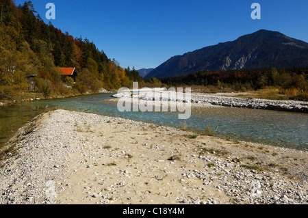Isar Fluss Landschaft, Deutschland, Bayern, Oberbayern, Oberbayern ...
