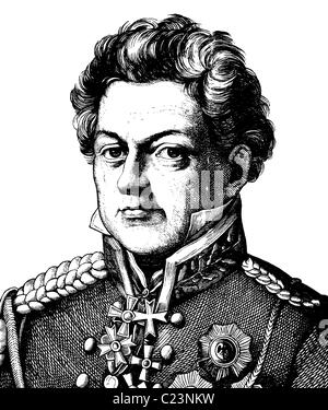 Verbesserte Digitalbild August Neidhardt, Graf von Gneisenau, 1760-1831 ...
