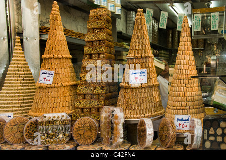 Damaskus Syrien Bäckerei Baklava süßes Gebäck Basar Souk Souk Center ...