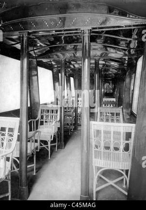 Passagierkabine des Zeppelin Luftschiff "Bodensee" (LZ 120), 1919 ...