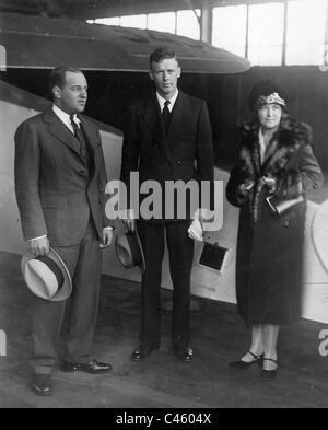 Charles Lindbergh mit seiner Mutter Evangeline Lodge Land Lindbergh ...