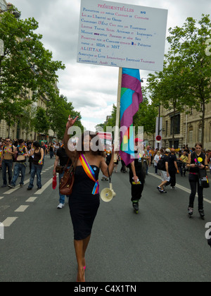 Paris, Frankreich, Transgender-Gruppen protestieren bei der jährlichen ...