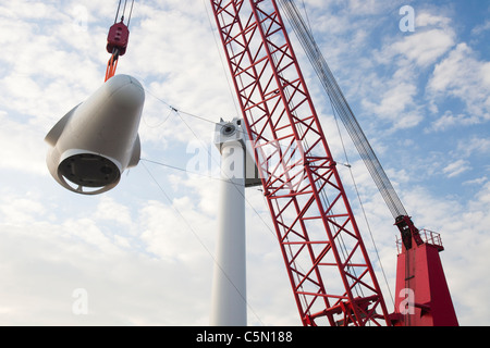 Das Aufbocken Lastkahn, Kraken, die Walney offshore Wind Farm, Cumbria ...