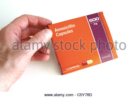 Medikamente Amoxicillin Penicillin Antibiotika Pillen Stockfoto, Bild ...