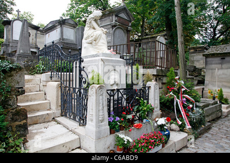 Grab von Frédéric Chopin, Friedhof Pere Lachaise, Paris, Frankreich ...