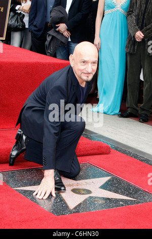 Sir Ben Kingsley ist mit einem Stern auf der Hollywood Walk of Fame Los ...