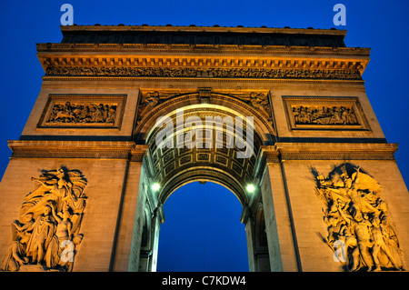 Paris, Scenics, Arc de Triomphe, Frankreich, französisches Denkmal in ...