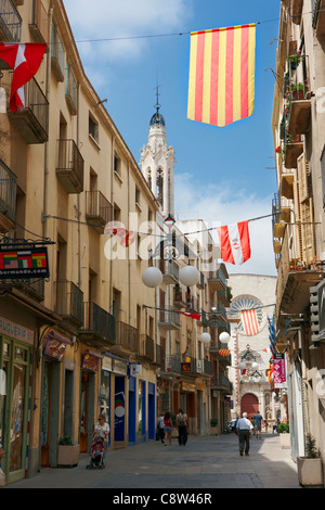 Altstadt. Valls, Katalonien, Spanien Stockfotografie - Alamy