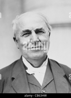 Thomas Alva Edison (1847-1931), amerikanischer Physiker und Erfinder ...