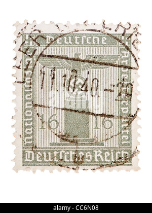 Briefmarke: Deutsches Reich, Stempel, Hakenkreuz, 1934, 6 Pfennig ...
