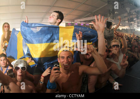 Publikum, Atmosphäre, Publikum, die gerade die Swedish House Mafia ...