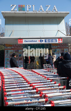 Carrefour in Peking Stockfotografie - Alamy