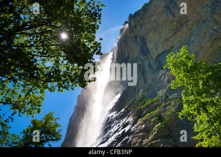 Staubbachfall Schweiz, Kanton Bern, Berner Oberland, sogenannten, Bach ...
