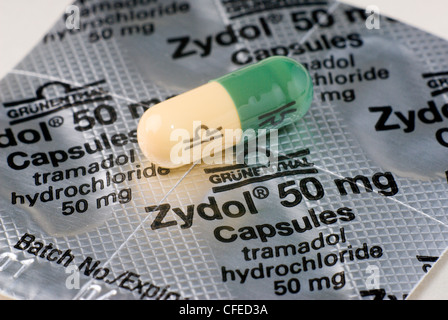 Allgemeines Bild von Tramadol Hydrochlorid Kapseln verschrieben, als ...