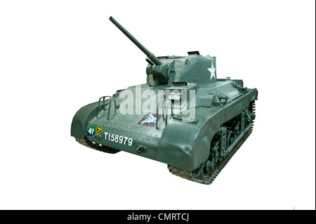 Amerikanischer Panzer US gepanzerten Fahrzeug im Dschungel. Schlacht ...