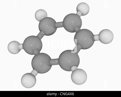 Molekulares Modell des Benzol Stockfotografie - Alamy