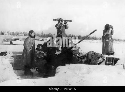 Deutsche Flak-Soldaten an der Ostfront, 1943 Stockfotografie - Alamy