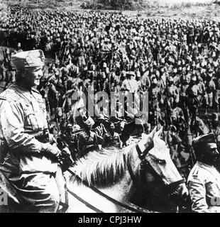 Marschall Pietro Badoglio in Äthiopien, 1936 Stockfotografie - Alamy