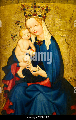 Frankreich, Paris, Louvre Museum, die Jungfrau Maria und das Jesuskind mit dem jungen Heiligen ...