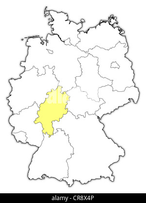 Hessen, Staat, Atlas, Karte, Karte der Welt, Karte, Hessenkarte, Hessen ...