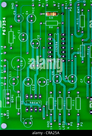 Schaltplan und Platine Stockfotografie - Alamy