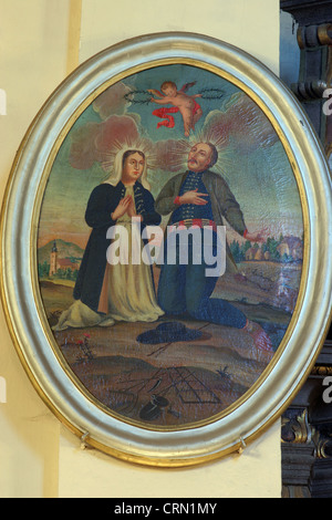 St. Isidore und Maria Torribia, der Altar von St. Isidore, dem Arbeiter ...