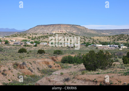 Häuser in Native Indian Reservation, New Mexico, USA Stockfotografie ...