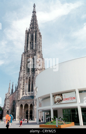 Der Turm des Ulmer Münster Kathedrale, Ulm, Baden-Württemberg ...