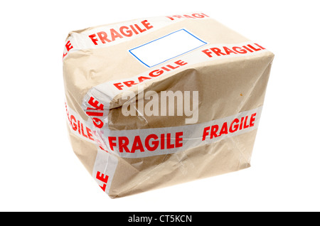 Fragile Paket beschädigt Stockfoto, Bild: 30277563 - Alamy