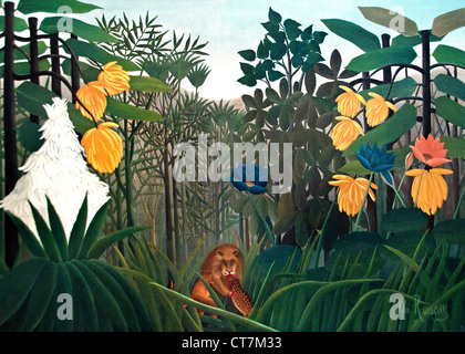Das Mahl der Löwe, Henri Rousseau, le Douanier, circa 1907 ...