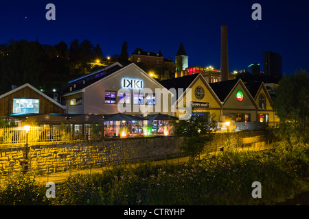 Die Rives de Clausen, im Viertel mit vielen Restaurants und Nachtclubs ...