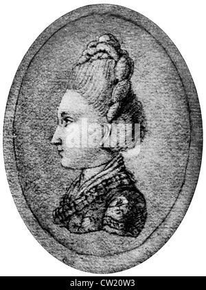 Cornelia Friederica Christiana Schlosser, geboren Goethe, 1750-1777 ...