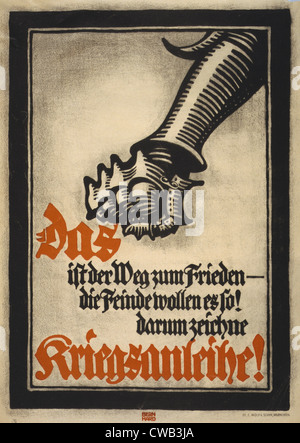 Ersten Weltkrieg, deutsche Plakat zeigt eine eiserne Faust, "das ist ...