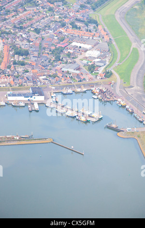 Den Oever, Niederlande, Blick vom Monument auf dem Afsluitdijk ...