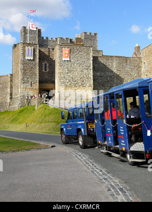 Britische Flagge, Dover Castle, Dover, England, Vereinigtes Königreich ...