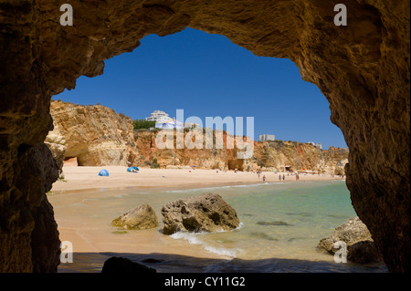 Algarve Höhle Grotte Portugal Europa Europe Fels Sandstein Felsen ...
