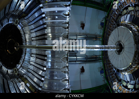 Das Experiment am CERN Genf: Atlas, Alice, Large Hadron Collider LHC, Higgs-Boson, CMS Stockfoto ...