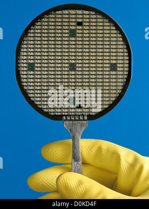 Silizium-Wafer, elektronische Bauteile, Halbleiter-Platte Stockfoto ...