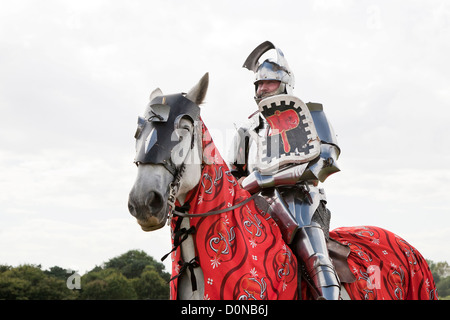 Mittelalterliche Re-Enactment englischer Ritter 13. Jahrhundert Wappen ...