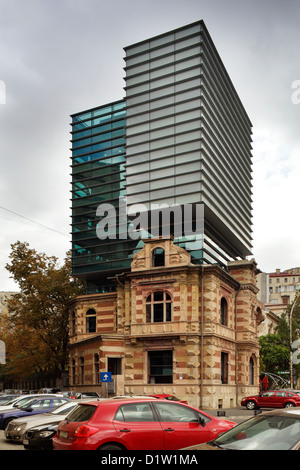 Bukarest Rumänien architektonische Union Gebäude zeigt moderne und ...