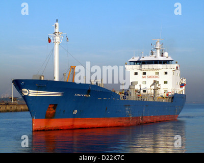 BEL, Belgien, Antwerpen, den Hafen, Frachtschiff mit Container voller ...