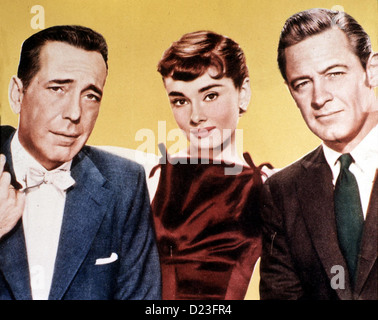HUMPHREY BOGART, AUDREY HEPBURN, William Holden, Sabrina, 1954 Stockfotografie - Alamy